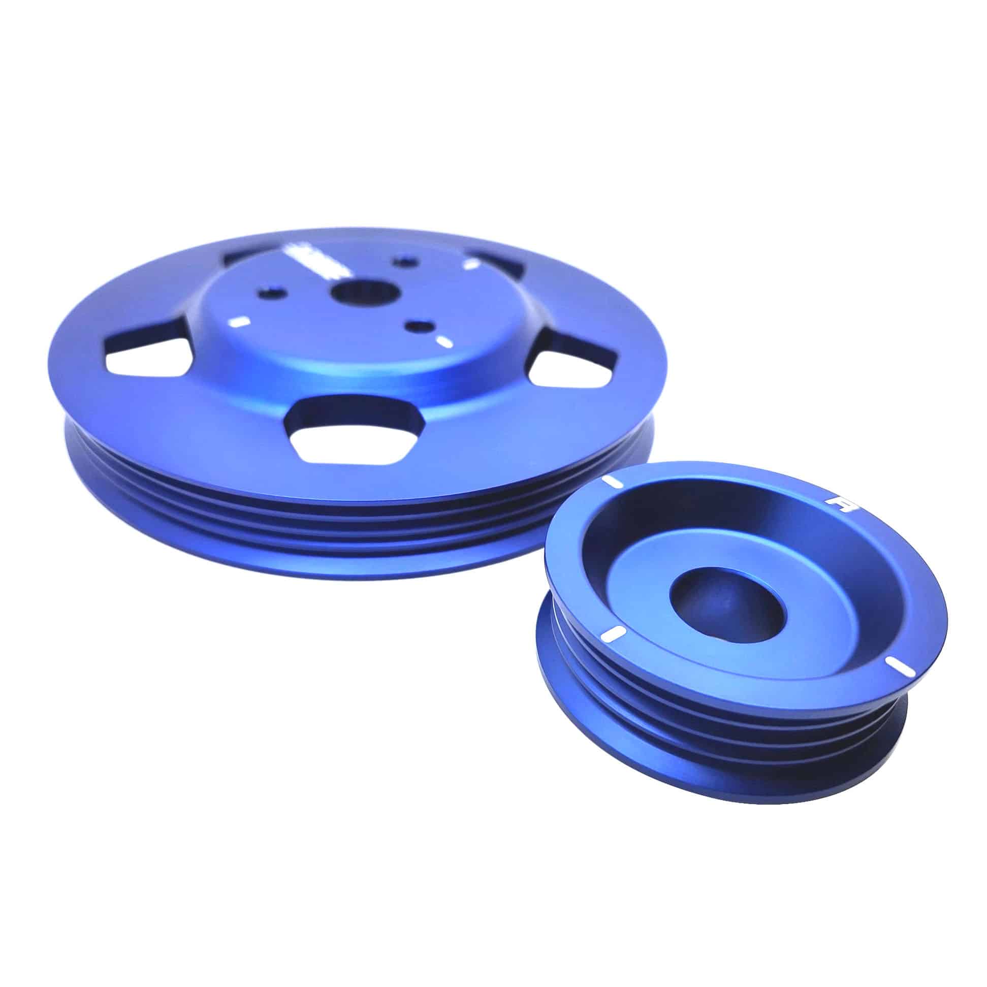 R Theory Billet Alternator Water Pump Power Steering Pulleys Set for ...