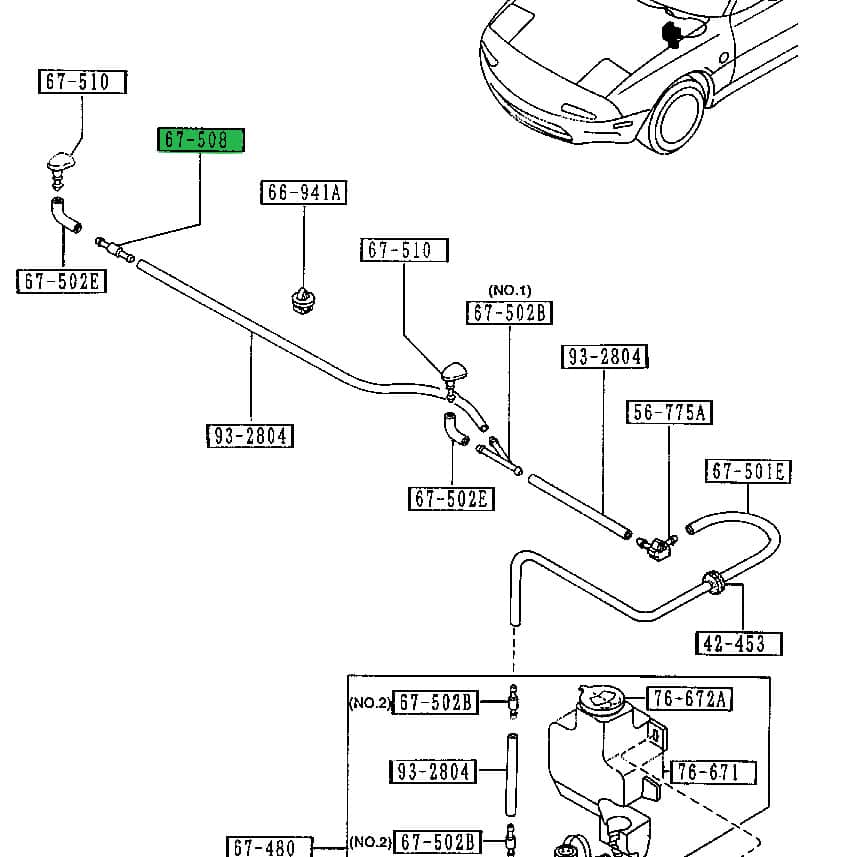 Genuine Screen Washer Check Valve for Mazda MX-5 NA NB