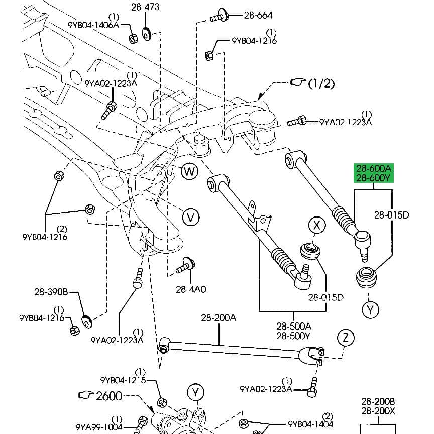 Genuine Rear Left Side Lateral Link for Mazda MX-5 NC