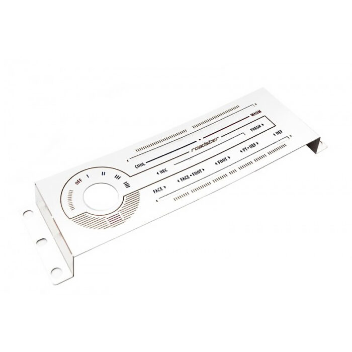 Jass Per-mance Labelled Stainless Heater Panel - Mazda MX5 Mk1 (NA)